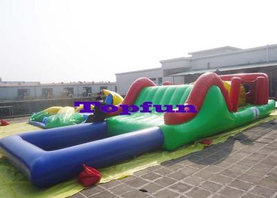 China De aangepaste Opblaasbare Hindernis van Waterparken/Opblaasbare Waterdia met Pool Te koop