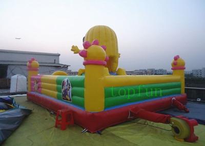China Lona inflable modificada para requisitos particulares del PVC del parque de atracciones 0.55m m para los niños en venta