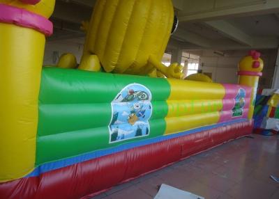 China Lona inflable modificada para requisitos particulares del PVC del parque de atracciones 0.55m m para los niños en venta