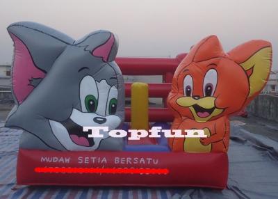 China 20ft Amusement Parks Inflatable Jumping Castle Tom and Jerry Double Room for sale