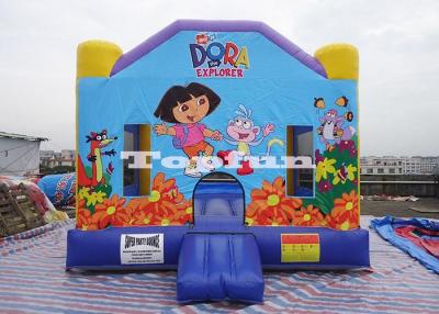 China Inflatable Dora House Bouncer Combo , Commercial Jumping Castles for Rent / Hire for sale