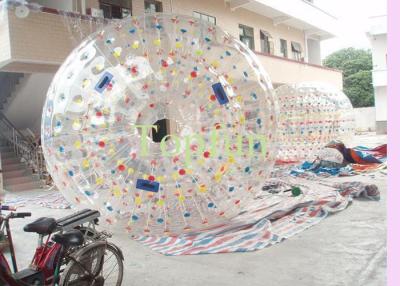 Cina Colori la palla gonfiabile del PVC Zorbing della palla di Zorb del punto con gli anelli a D di Coloful in vendita