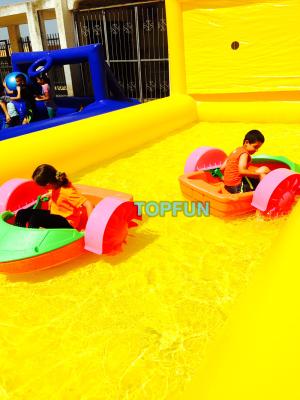 China Basketball Frame Inflatable Swimming Pools 10 x 4m Dimensions For Handle Boat for sale