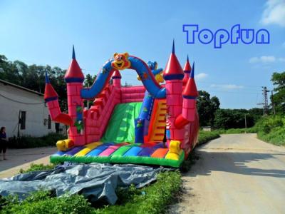 Cina Castello di salto gonfiabile sveglio della tela cerata del PVC per i bambini con materiale illustrativo Colourful in vendita