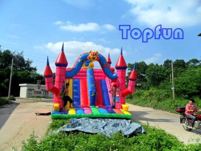 Cina Castello di salto gonfiabile sveglio della tela cerata del PVC per i bambini con materiale illustrativo Colourful in vendita