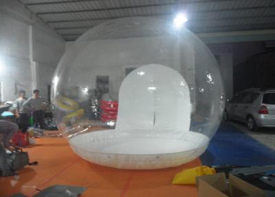 China 4M Diameter Inflatable Clear Bubble Tent , Inflatable Transparent PVC Dome Tent for sale