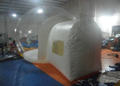 China 4M Diameter Inflatable Clear Bubble Tent , Inflatable Transparent PVC Dome Tent for sale