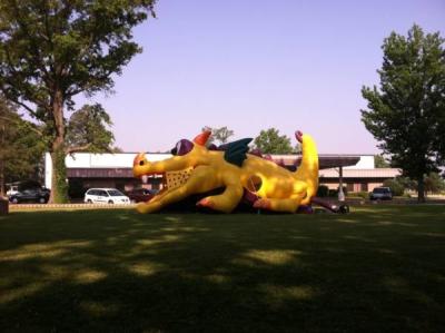 Cina Grande corso di Dragon Inflatable Bouncer Castle Obstacle per i bambini in vendita