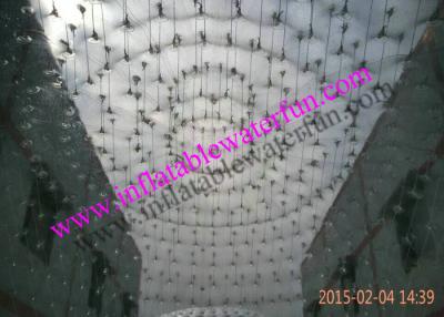 China Two 8m Combined Inflatable Bubble Tent , Event Clear Gray PVC Dome Tent for sale