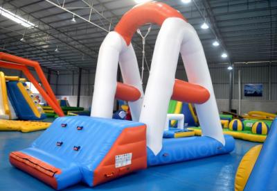 China Inflatable Challenge Water Obstacle Course 165 Person Capacity for sale