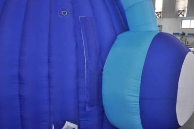 Cina Tenda gonfiabile blu su misura di evento della cupola della cuffia avricolare per l'annuncio pubblicitario in vendita