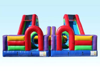 China Lap Inflatable Dry Obstacle Course duplo colorido para a criança à venda