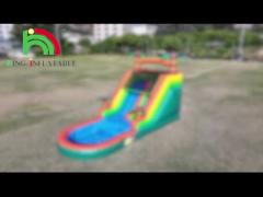 21x9x12FT Commercial Grade PVC Bounce House Glissières gonflables à eau Glissière tropicale avec éclaboussure