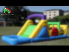 Bouncer inflável Combo Curso de obstáculos Bounce Castelo Casa com escorregadores Bole Pit Escalado Blower Obstáculos