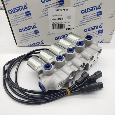 중국 코마츠 PC600-7 PC750-7을 위한 0 굴삭기 솔레노이드 밸브 군 판매용