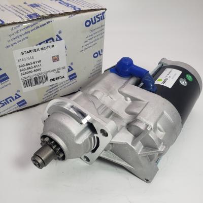 Cina 600-863-5110 motorino di avviamento 600-863-5111 228000-5000 per KOMATSU PC200 PC220 WA150 WA320 SD102E SA6D102E in vendita