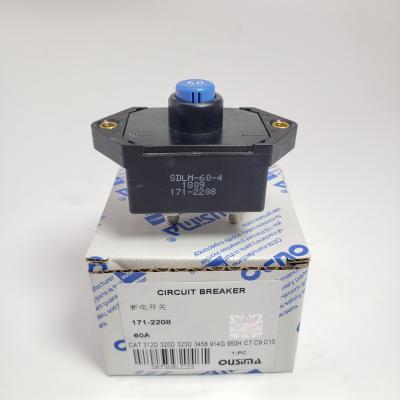 China 171-2208 1712208 60A Circuit Breaker For CAT 908 320C 232D 3126B C7 C9 C15 for sale