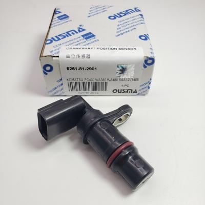 China Crankshaft Sensor 6261-81-2901 For KOMATSU PC 88MR PC400 WA320 WA500 for sale