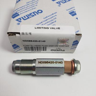 China Common Rail Relief Valve ND095420-0140 For KOMATSU HM350 PC400 SA6D125E for sale