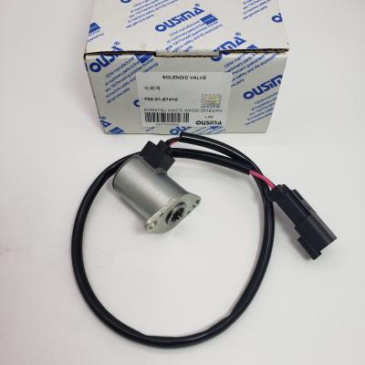 China Solenoid Valve 702-21-57410 For KOMATSU PC220 PC40MR HM300 WA200 WA480 for sale