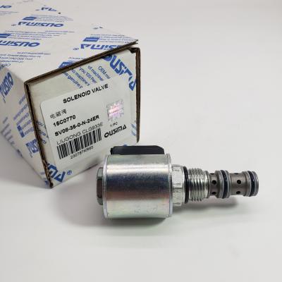 中国 高品質油圧ショベルソレノイドバルブ 15C0770 SV08-35-0-N-24ER LIUGONG CLG933E用 販売のため