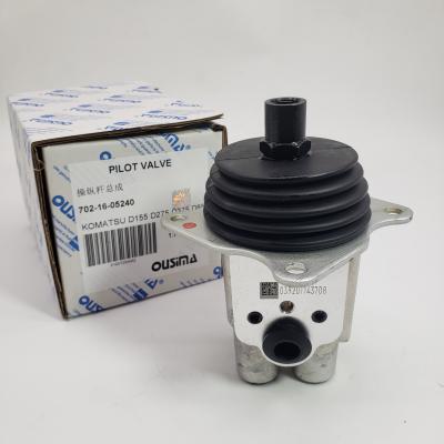 China Pilot Valve 702-16-05240  Control Lever Assembly For KOMATSU D155 D275 D375 for sale