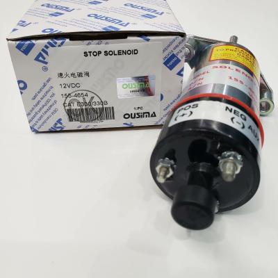China OUSIMA Fuel Shut Off Stop Solenoid 155-4654 1554654 12v For   E330 E330B Excavator en venta
