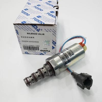 OUSIMA KWE5K-20 G24D05 Hydraulic Pump Solenoid Valve  Excavator Solenoids For Kato HD82/1250