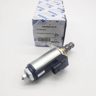 China OUSIMA Hydraulic Pump Solenoid Valve KDRDE5K-31/30C50-143 For Kobelco SK350-8 SK450-8 zu verkaufen