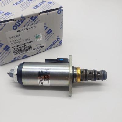 China Válvula electromagnética eléctrica WE5K-31 G24YA50 YB35V00006F1 de SK200-6E SK230-6E en venta