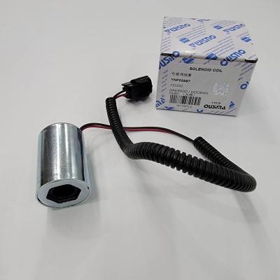 Cina Bobina dell'elettrovalvola a solenoide di YNF02597 12V per la parte elettrica di Daewoo DH60-5 DH60-7 in vendita