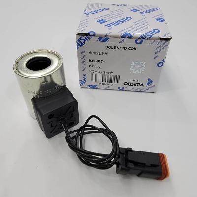 China 936-6171 Solenoid Valve Coil 24 Volt For XCMG Excavator for sale
