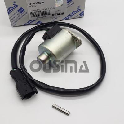 중국 코마츠 PC25-1 PC45-1 PC10-7 PC20-7을 위한 20T-60-72230 24VDC 굴삭기 솔레노이드 밸브 판매용