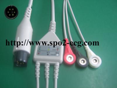 China Walisisches Führungs-Kabel Allyn TPU ECG ringsum Pin 6 mit 3/5 führen Kanal zu verkaufen