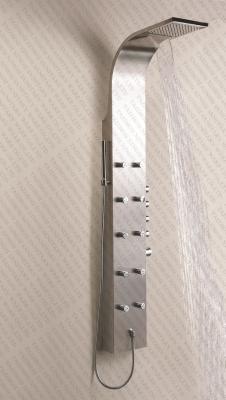 China traditional anti-finger mark brush finish sus304 stainless steel bathroom shower panel for sale