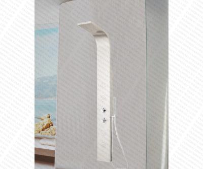 China anti-finger mark brush  finish sus304 stainless steel bathroom shower panel for sale