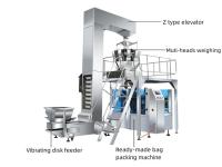 China Automatic Powder Weighing Packaging Machinery for Sauce Granules and Rotary Pouch Bag for sale