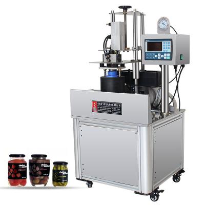 Cina 220V/50/60HZ macchina automatica di tappo a vuoto per salsa alimentare barattoli contenitori di vetro bottiglie in vendita