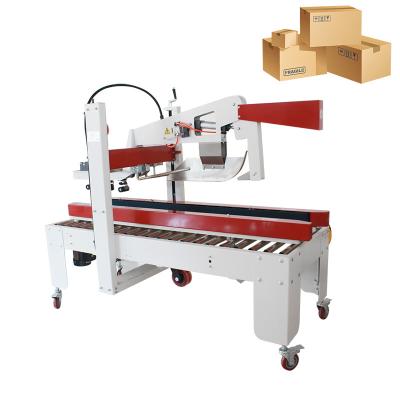 China Stainless Steel Automatic Cap-Folding Tape Sealing Machine with Max Speed 20M/MIN for sale