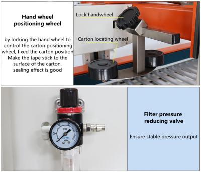 China Stainless Steel Automatic Cap-Folding Tape Sealing Machine with Max Speed 20M/MIN for sale