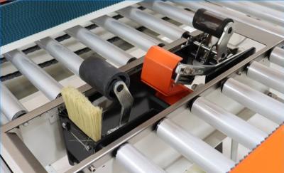 China Stainless Steel Automatic Cap-Folding Tape Sealing Machine with Max Speed 20M/MIN for sale