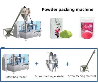 Cina Materiale di imballaggio in plastica usato Macchina di imballaggio a sacchetto rotativo a velocità ridotta per noci e semi in vendita