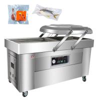 China Powerful Vacuum Pump CE Certified Automatic Nitrogen Filling/Vacuum Double Chambers Snacks Packing Machine for sale