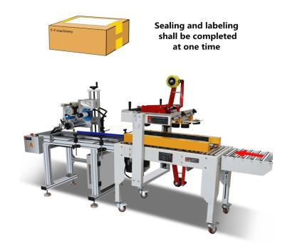 Cina Facile da usare etichetta automatica adesivo etichettatura da tavolo e cartone sigillatore macchina in vendita