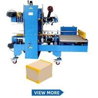 China Fully Automatic Case Box Carton Erector with Auto Flaps Folding and Sealing Solution for sale