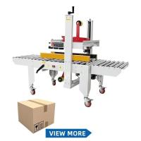 China Fully Automatic Case Box Carton Erector with Auto Flaps Folding and Sealing Solution for sale