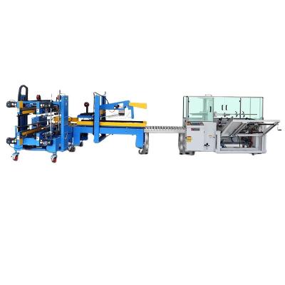 Cina 220V/50HZ Voltaggio Erettoio e sigillante di cartoni completamente automatici per la linea di imballaggio in vendita