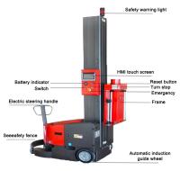 China Electric Driven Automatic Robotic Pallet Wrapping Machine for Plastic Packing Tray for sale