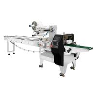 China Fully Automatic Horizontal Pillow Bag Donuts Burger Croissant Bread Flow Packing Machine for sale