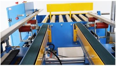 Cina Sigillatore automatico a nastro a L per sigillare velocemente e semplicemente i bordi degli angoli delle scatole di cartone in vendita